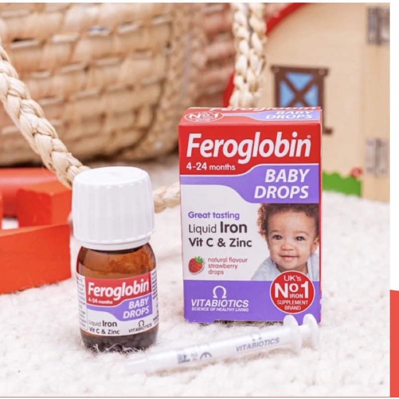 Sắt, kẽm giọt Feroglobin Baby Drops cho trẻ từ 4 tháng | Shopee Việt Nam