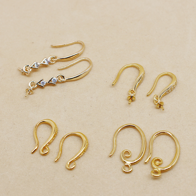 Móc tai diy 18K Đính cườm Ngọc trai tự làm Chất liệu Phụ kiện Làm | Shopee Việt Nam