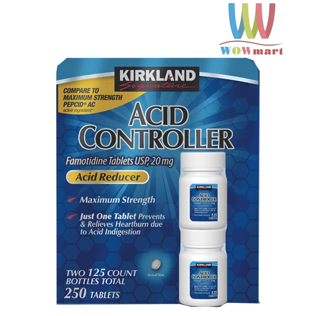 Viên uống kiểm soát Axit dạ dày Kirkland Signature Acid Controller 20mg ...