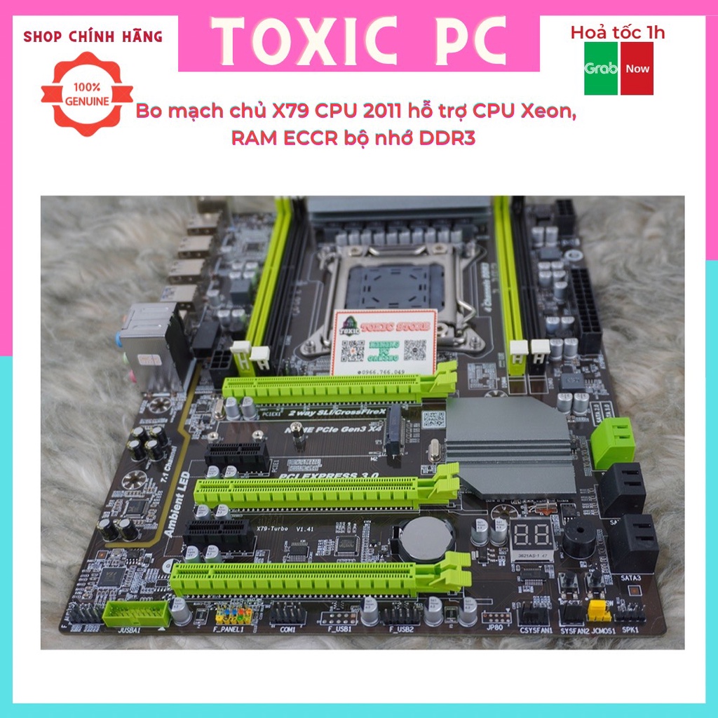Bo mạch chủ X79 CPU 2011 hỗ trợ CPU Xeon, RAM ECCR bộ nhớ DDR3 ATX, X79 ...