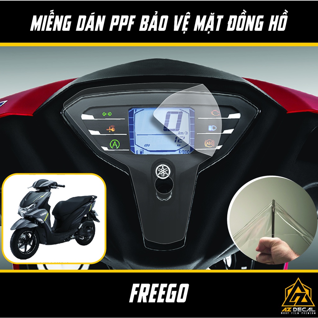 Miếng Dán PPF Bảo Vệ Mặt Đồng Hồ Xe Yamaha Freego | Film Decal Trong ...