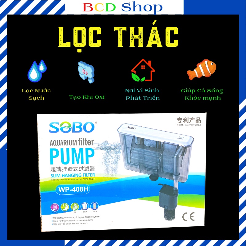 Máy lọc nước, lọc thác SOBO 308H - 408H - 508H dành cho bể cá cảnh ...