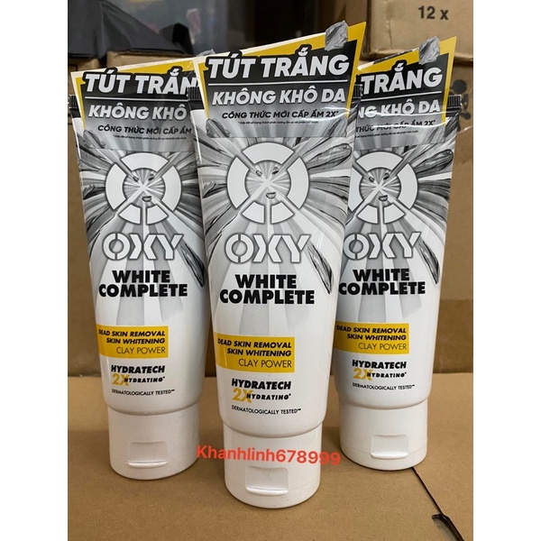 OXY White Complete - Kem rửa mặt tút sáng từ đất sét trắng 100g ...