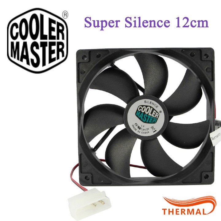 Quạt fan case Cooler Master Super Silence 12cm - Quạt quay êm, độ ồn ...