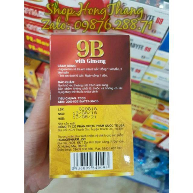 Kinh nghiệm sử dụng 9b là thuốc gì và cách sử dụng hiệu quả