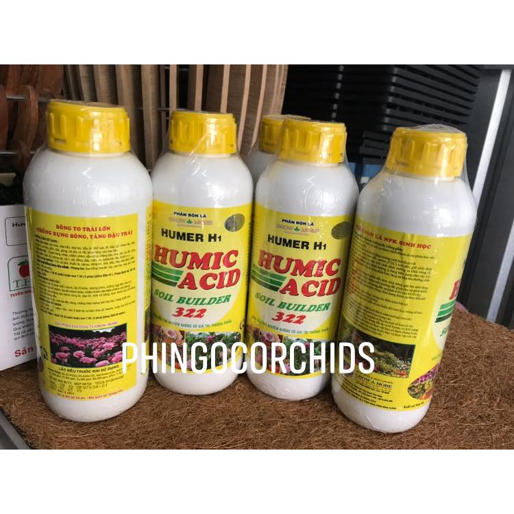 Phân bón lá Humic Acid 322 chai 1 lít | Shopee Việt Nam