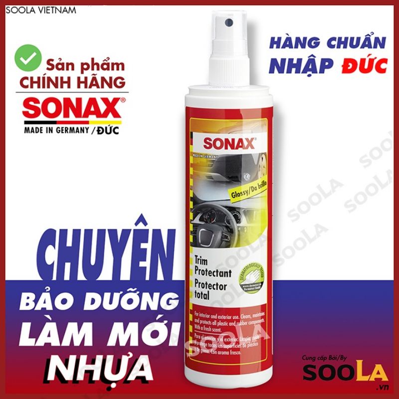 Làm mới nhựa nhám gỗ bảo dưỡng đa năng chống UV Sonax Trim protectant ...