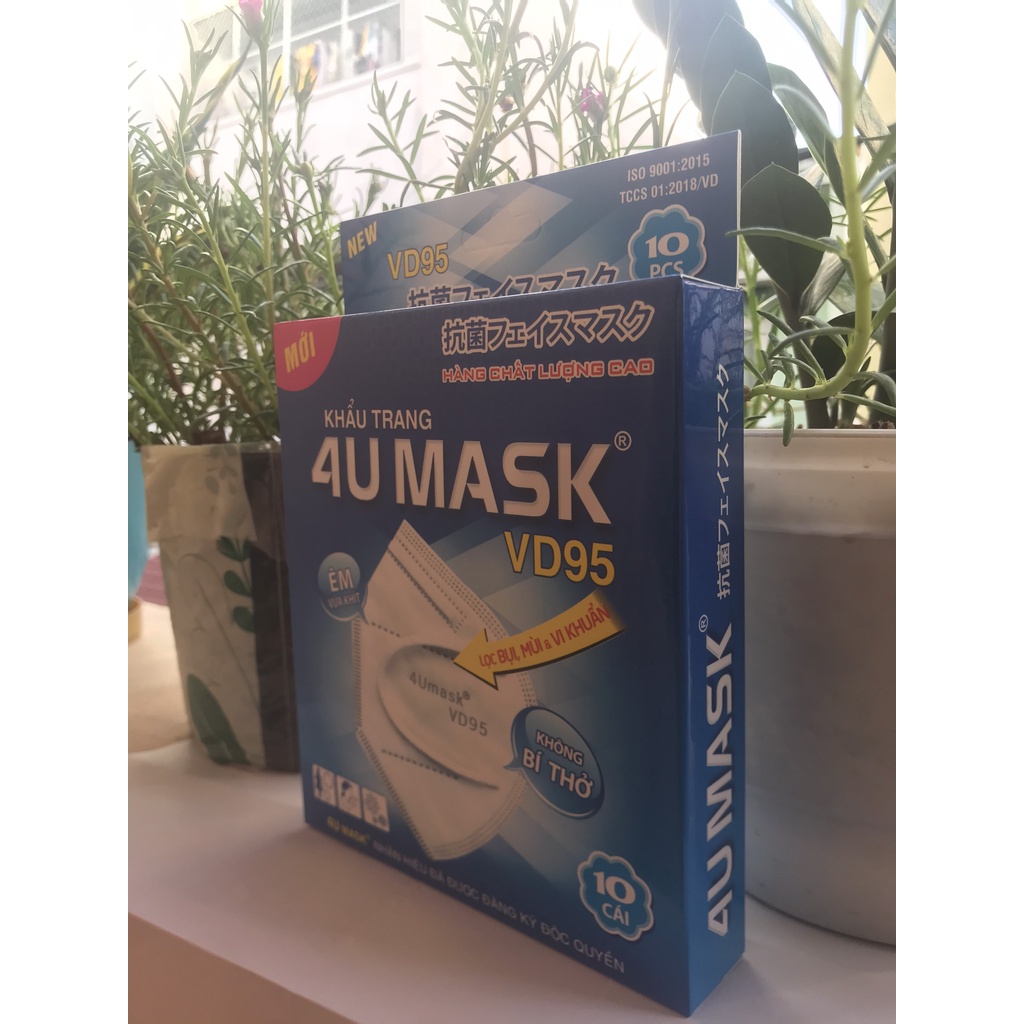 Khẩu trang y tế - Khẩu trang [4U MASK VD95] - Lọc bụi, mùi & vi khuẩn ...