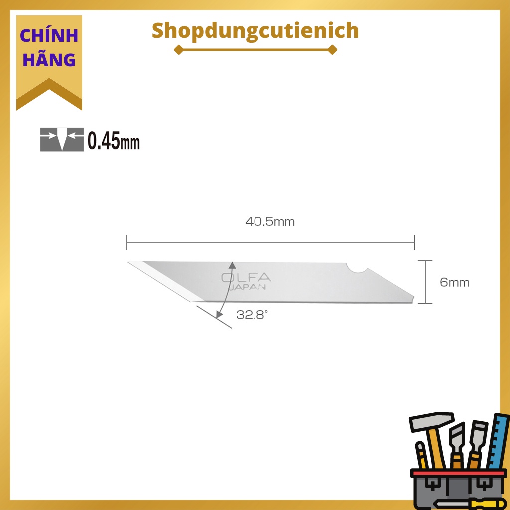 Dao trổ kỹ thuật thủ công OLFA AK-1 Và Lưỡi Dao KB 5 Lưỡi Đi Kèm | Shopee Việt Nam