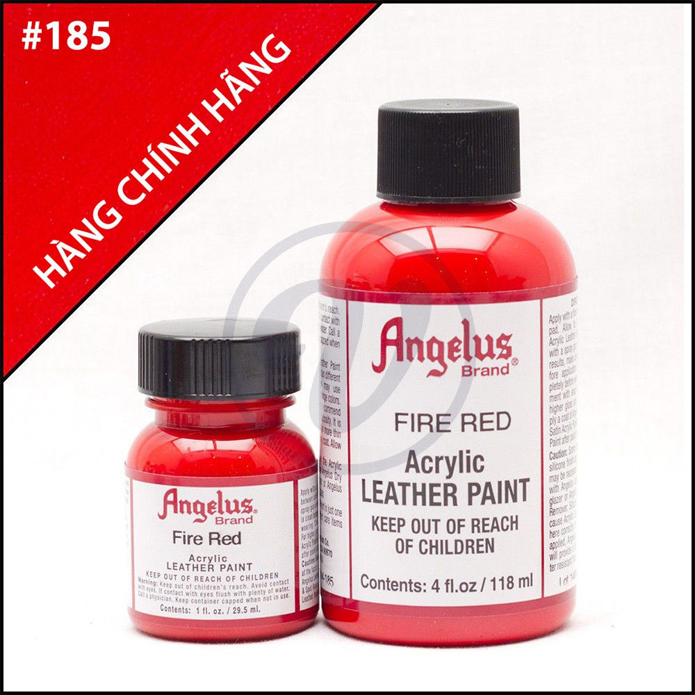 [CHÍNH HÃNG - KHÔNG CHIẾT] Fire Red 185 - Màu ANGELUS Leather Paint ...