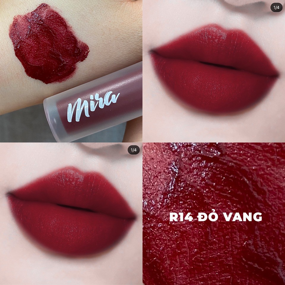 Son Mira velvet màu R14 ( Đỏ vang ). | Shopee Việt Nam