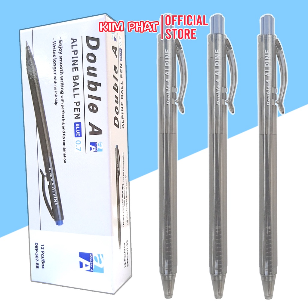 Bút bi Alpine 507 - Double A - Ngòi 0.7mm - Mực Xanh | Shopee Việt Nam