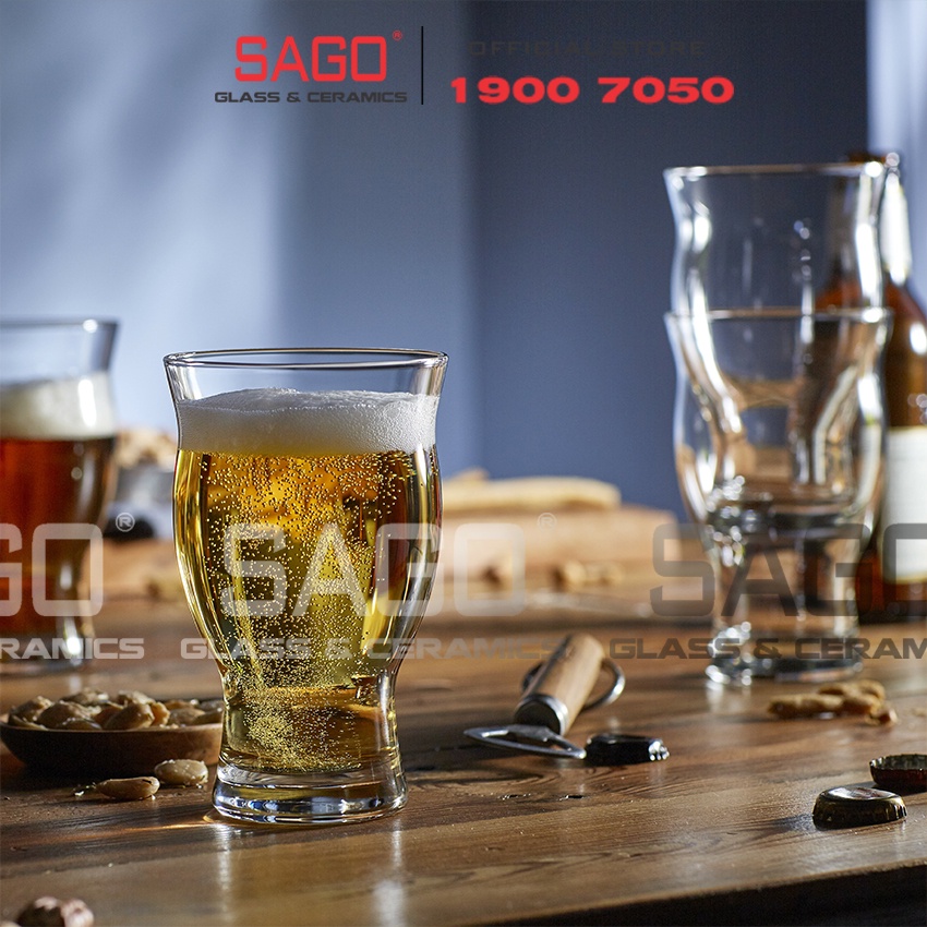 Ly Bia Thủy Tinh Libbey Stacking Beer GLass 421ml | 495ml | Shopee Việt Nam