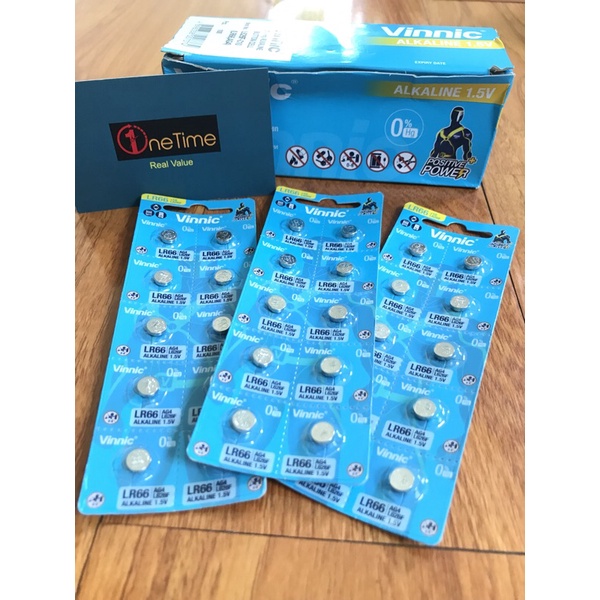 Vỉ 10 viên pin Vinnic L626F LR66 AG4 SR626SW, 626,377 chính hãng ...