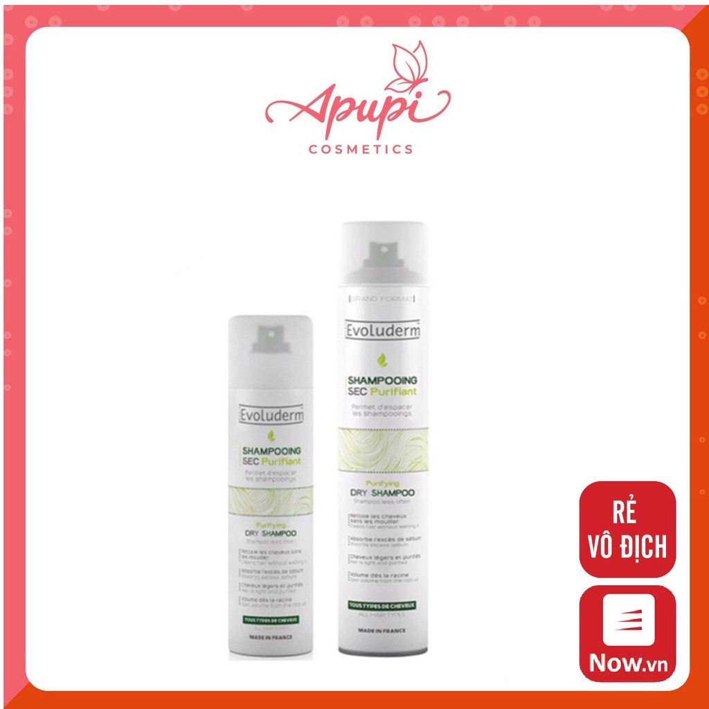 [FREESHIP]-Dầu gội khô Evoluderm Shampooing SEC Purifiant Dry Shampoo ...
