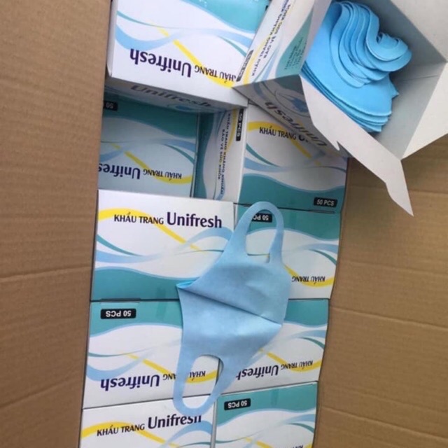 10 hộp khẩu trang unifresh(1 hộp 50 cái) | Shopee Việt Nam