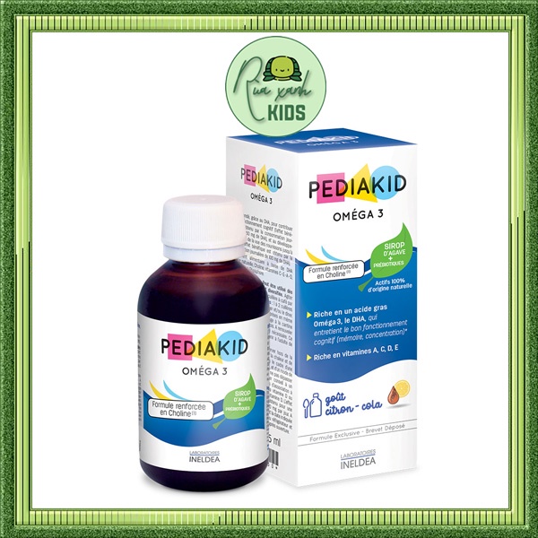 Siro Pediakid Omega 3 của Pháp 125ml - bổ sung DHA và vitamin A, C, D ...