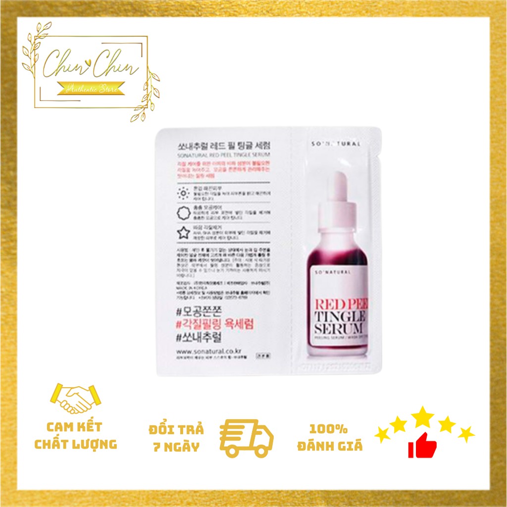 Tinh Chất Red Peel Tingle Serum Sample Dạng Gói So Natural (2,5ml ...