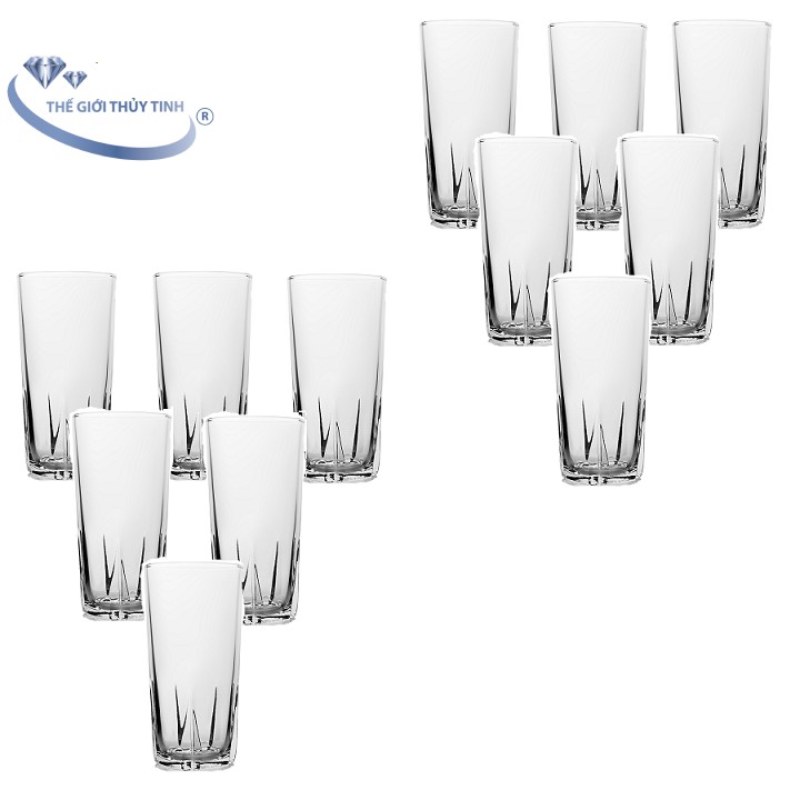 Bộ 12 Ly Cốc Thủy Tinh Uống Cà Phê 38 Khía 295ML Cẩm Đạt | Shopee Việt Nam