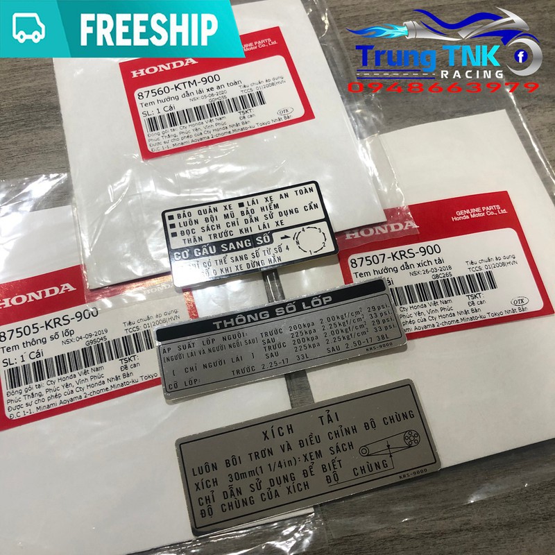 Tem thông số super dream chính hãng | Shopee Việt Nam