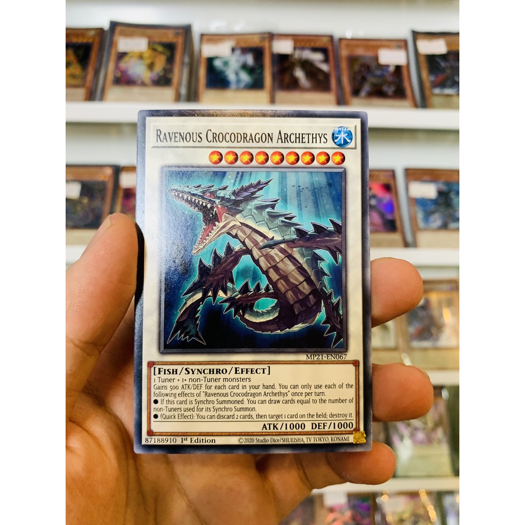 Thẻ Bài Lẻ YugiOh! Mã MP21-EN067 - Ravenous Crocodragon Archethys ...
