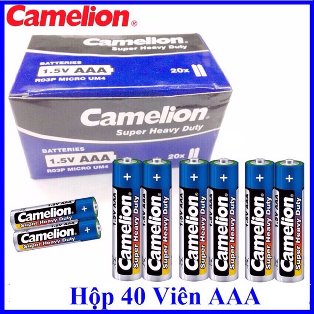 Pin Camelion AAA ( hộp 40 viên) | Shopee Việt Nam
