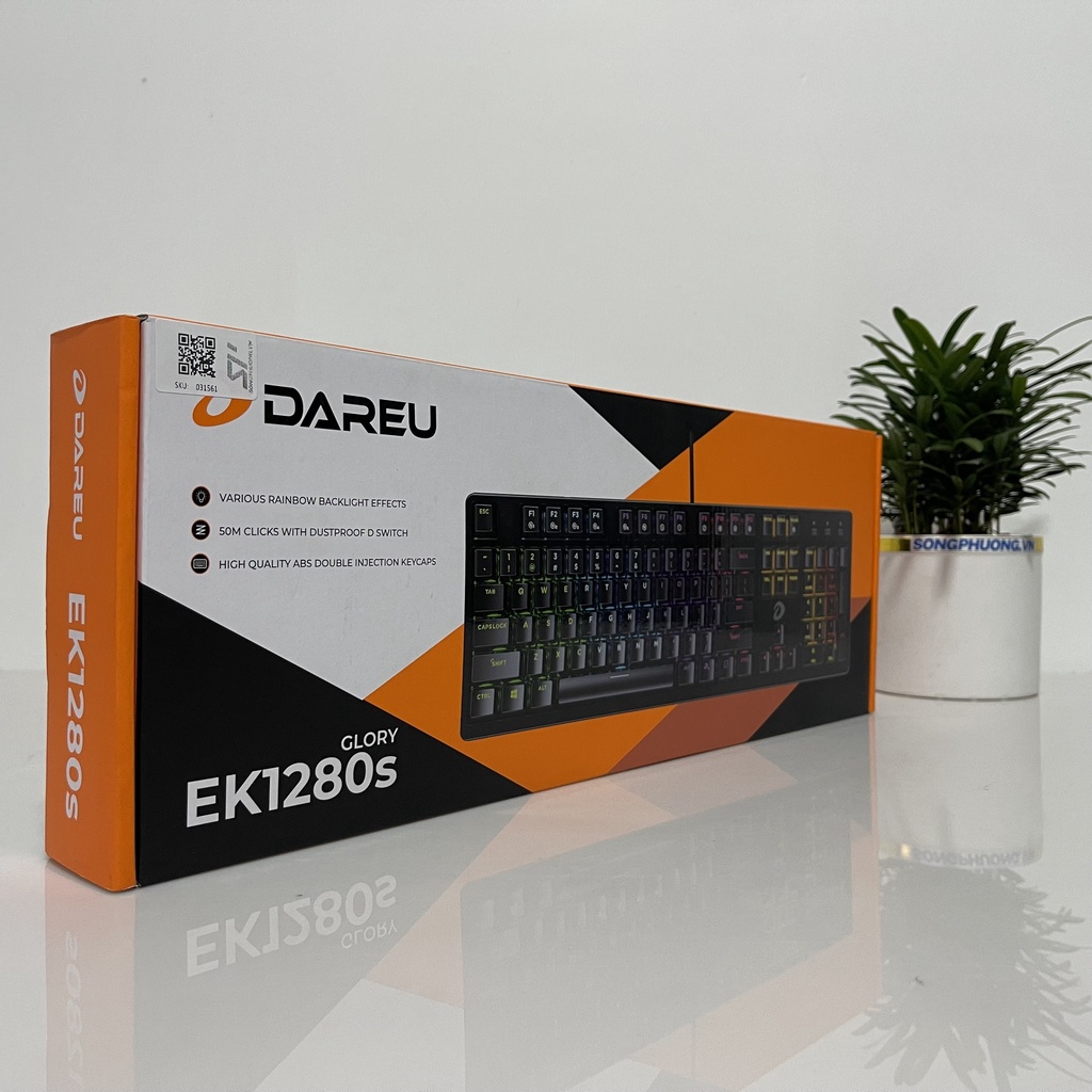 Bàn phím cơ DAREU EK1280s MUTI LED – Brown Switch | Shopee Việt Nam