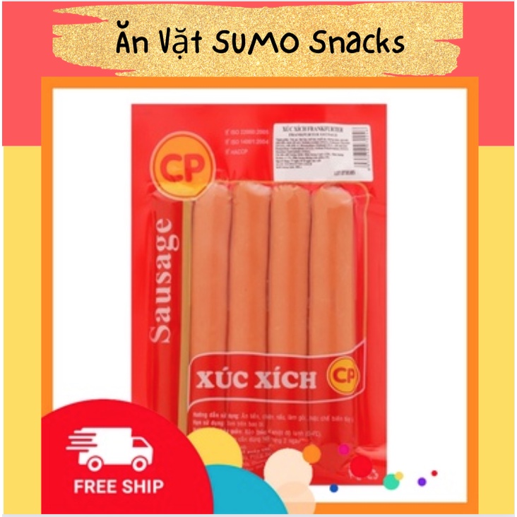 Xúc Xích Frankfurter CP Gói 500g-Ăn Vặt Sumo Snack | Shopee Việt Nam