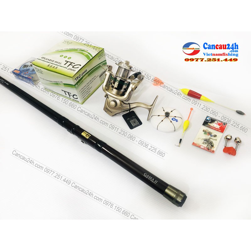 Bộ cần câu lục Superpro CXT 360-390-420 + Máy câu cá Yolo TFC5000 ...