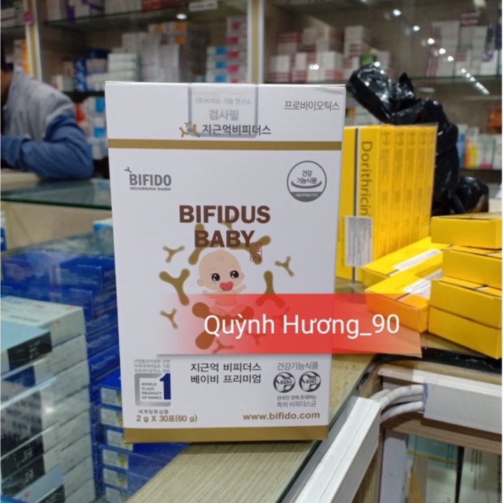 Men tiêu hóa BIFIDUS BABY hộp 30 gói hỗ trọ hệ tiêu hóa non nớt của bé ...