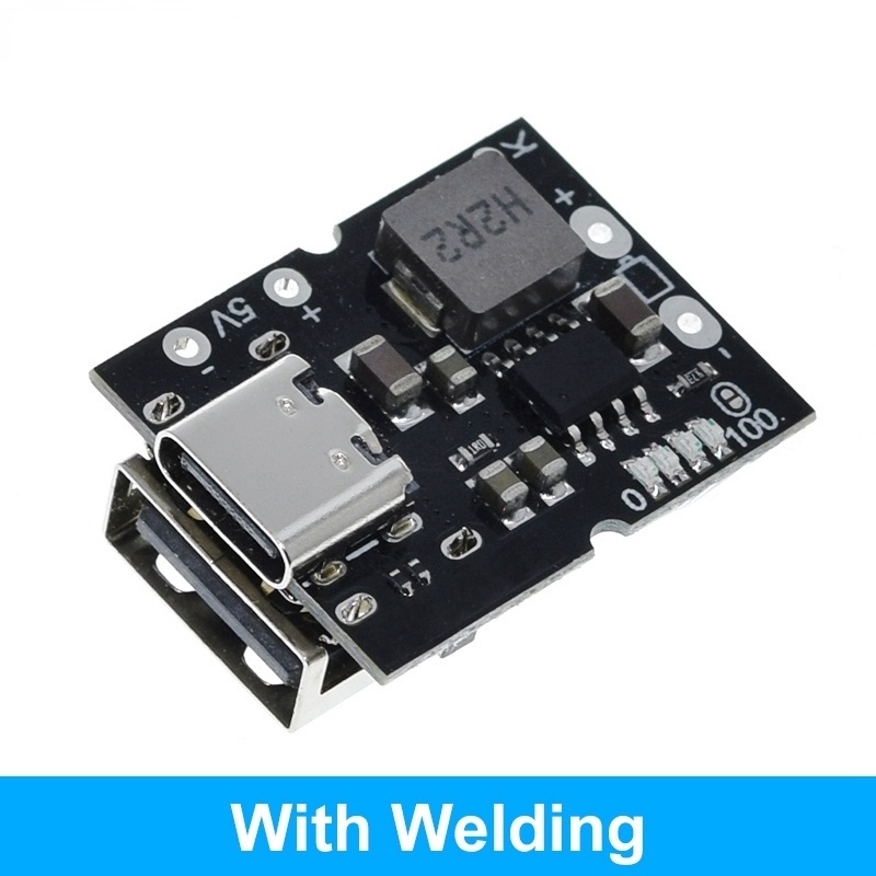 Type-c USB 5V 2A Boost Chuyển đổi Mô-đun nguồn nâng cấp Pin Lithium Bảng bảo vệ sạc USB DIY Sạc ...