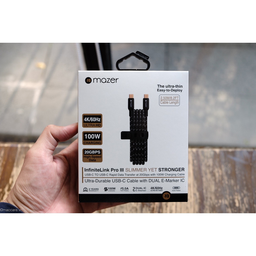 Dây cáp Mazer InfiniteLink Pro III USB-C to USB-C | Shopee Việt Nam