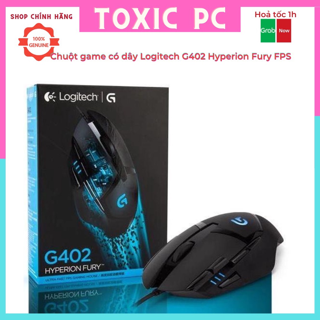 Chuột game có dây Logitech G402 Hyperion Fury FPS Chơi Game Cực Nhạy Giá Rẻ | Shopee Việt Nam