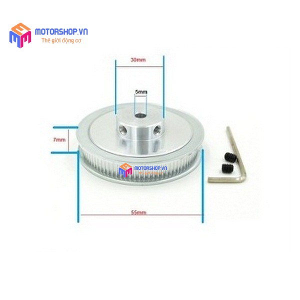 MTS Puly Bánh Răng Nhôm 80 Răng-2GT-Các Loại Trục | Shopee Việt Nam