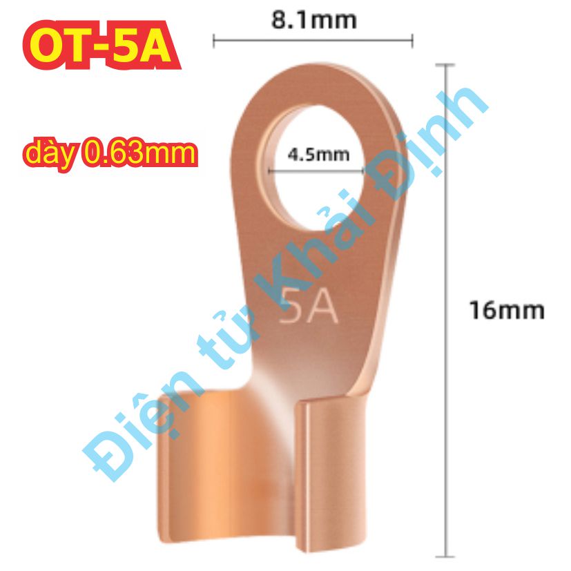 Combo Đầu cos trần Cosse khuyên tròn Đồng bấm dây điện tiếp địa OT 5A ~ 400A kde8556 | Shopee ...