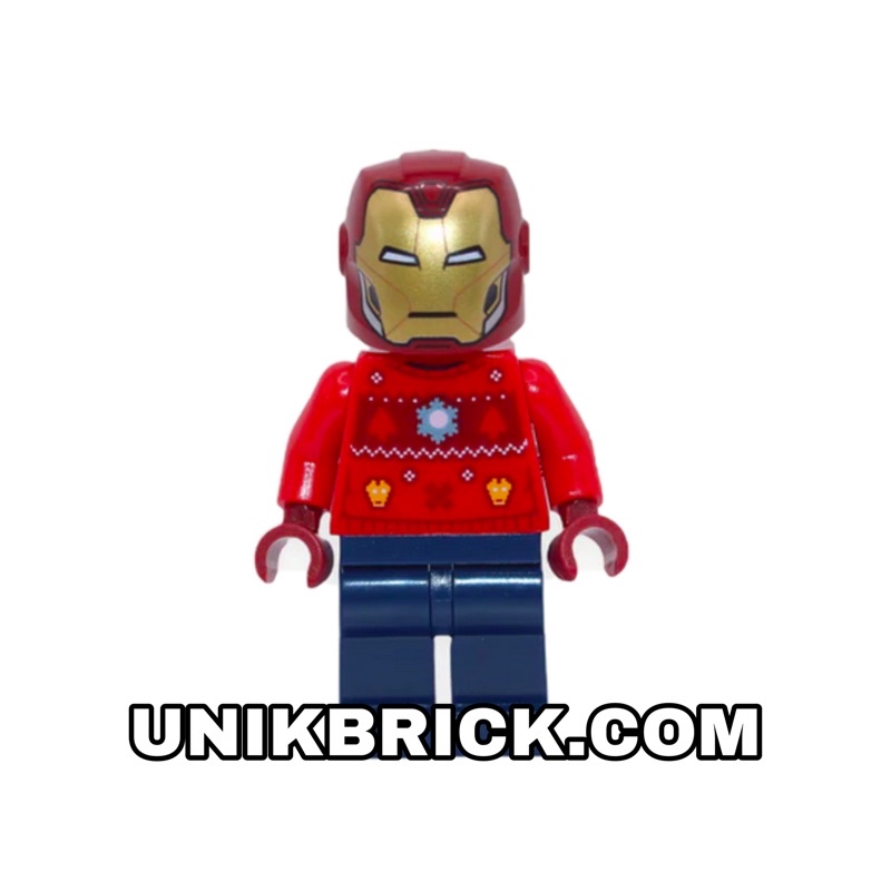 Lego UNIK BRICK Marvel Christmas Iron Man Người sắt phiên bản Giáng ...