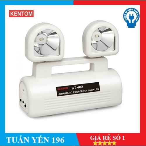 Đèn Sạc Khẩn Cấp Kentom KT402 LED siêu sáng (mắt mèo) - Ánh Sáng Trắng | Shopee Việt Nam