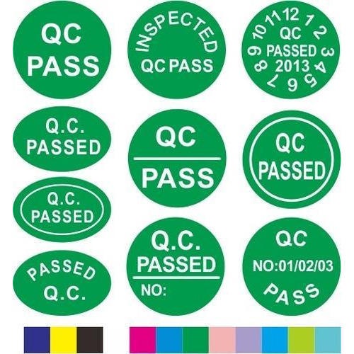 tem 50 tờ delcan dán Sticker tròn QC PASSED. | Shopee Việt Nam