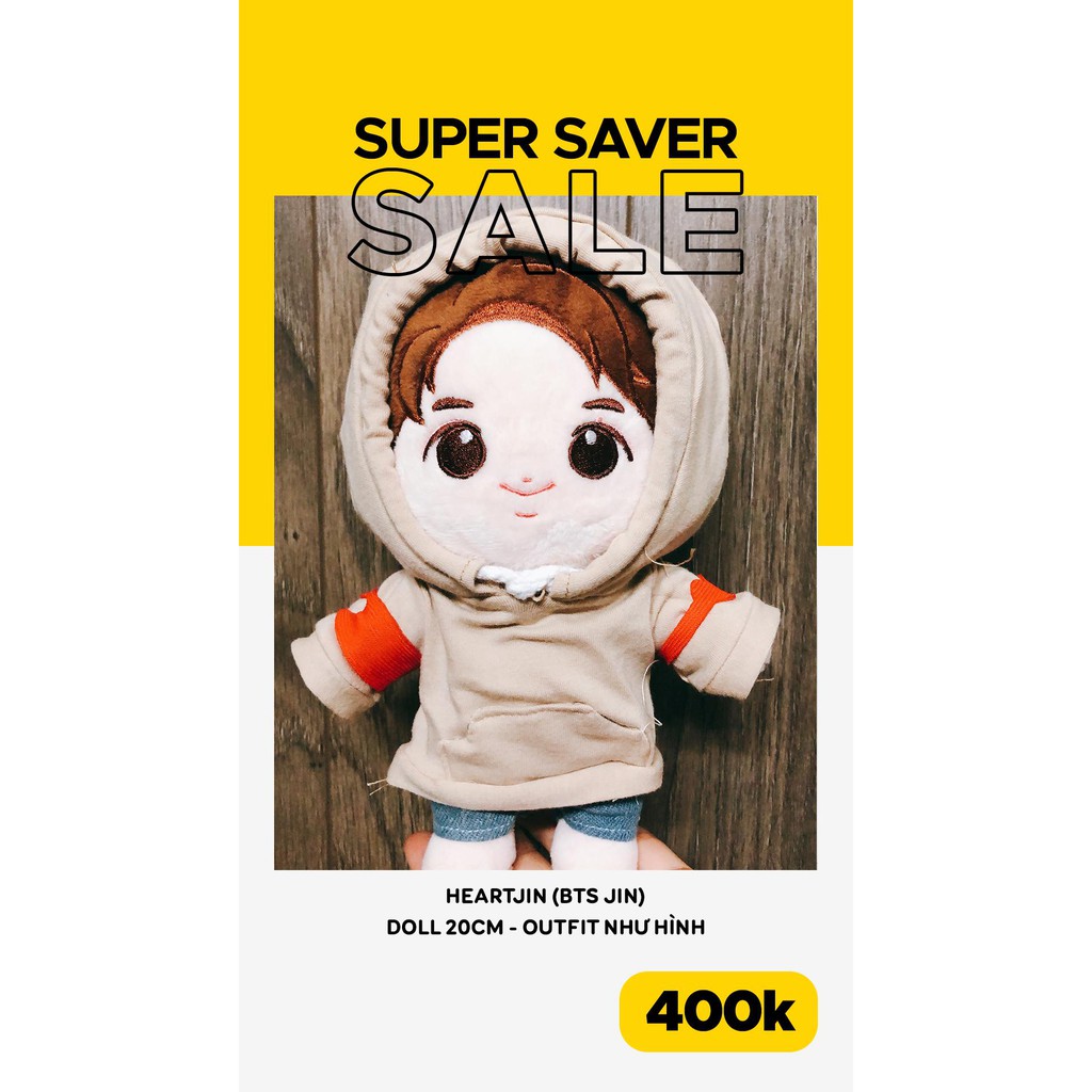 Búp bê Doll BTS Jin SeokJin | Shopee Việt Nam
