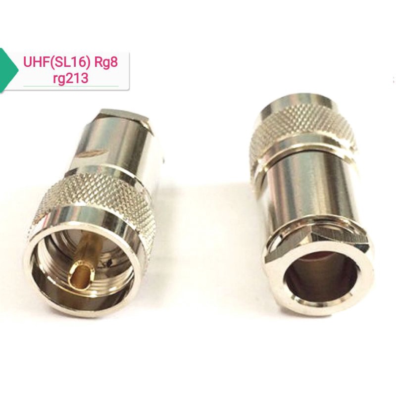 Đầu jack UHF (SL16) nối cáp đồng trục cao tần RG8 RG213 LMR400 kiểu đuôi vặn | Shopee Việt Nam