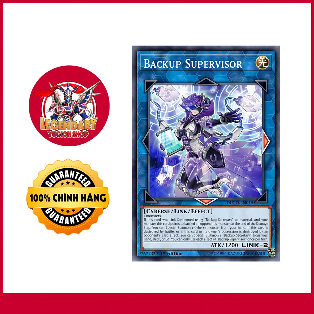 [Thẻ Bài Yugioh Chính Hãng] Backup Supervisor | Shopee Việt Nam