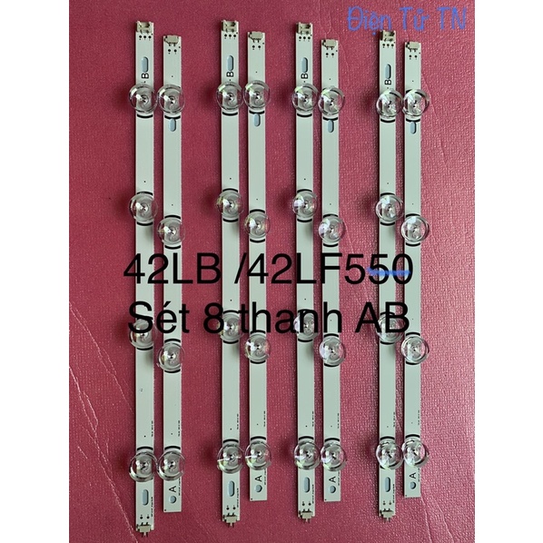 Bộ Led tivi LG 42LB / 42LF550 (Sét 8 thanh AB) | Shopee Việt Nam