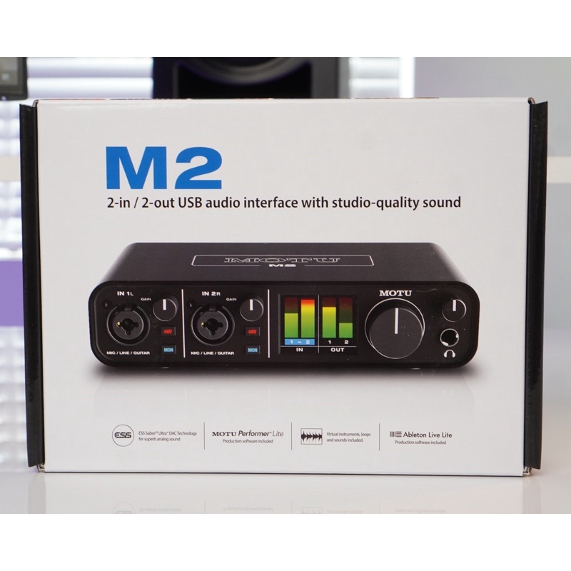 Giao diện Sound Card MOTU M2 | Shopee Việt Nam