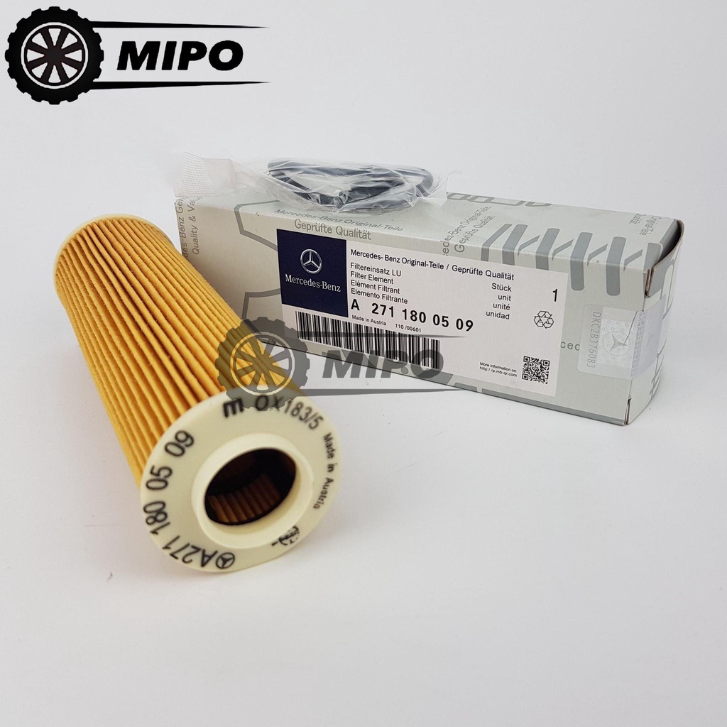 Lọc nhớt (lọc dầu) động cơ xe Mercedes-Benz C180, C250, E200, E250, SLK ...