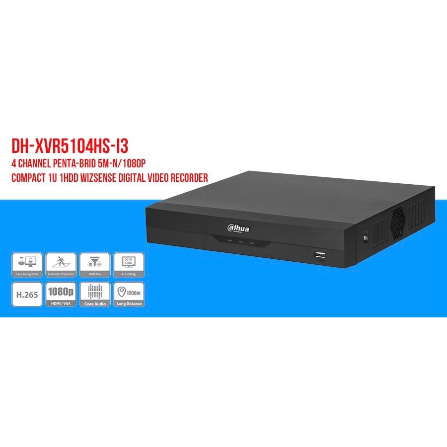 Đầu ghi hình HDCVI AI 4 kênh DAHUA DH-XVR5104HS-I3 chính hãng | Shopee ...