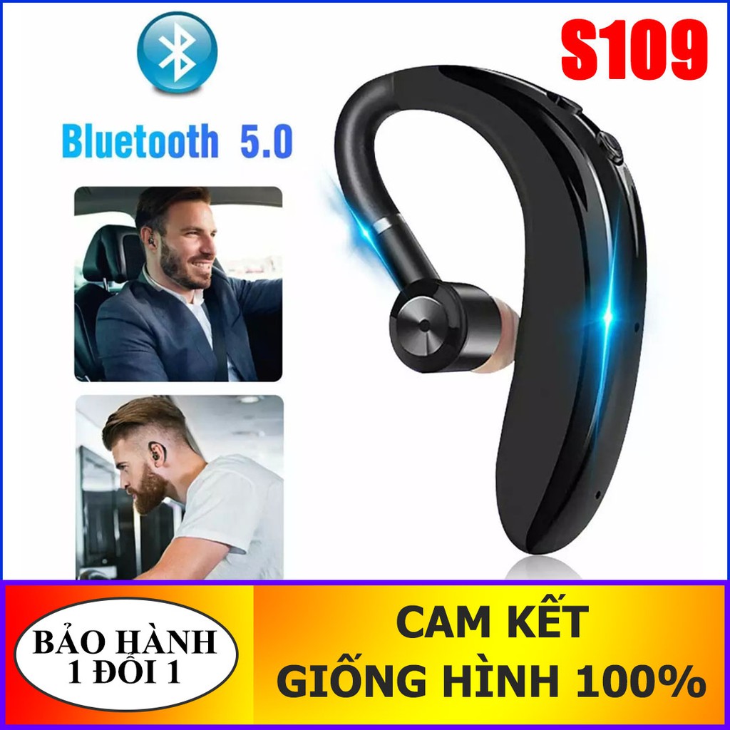 Tai Phone bluethooth 5.0 pin trâu S109, Kết nối được 2 điện thoại, Nghe ...