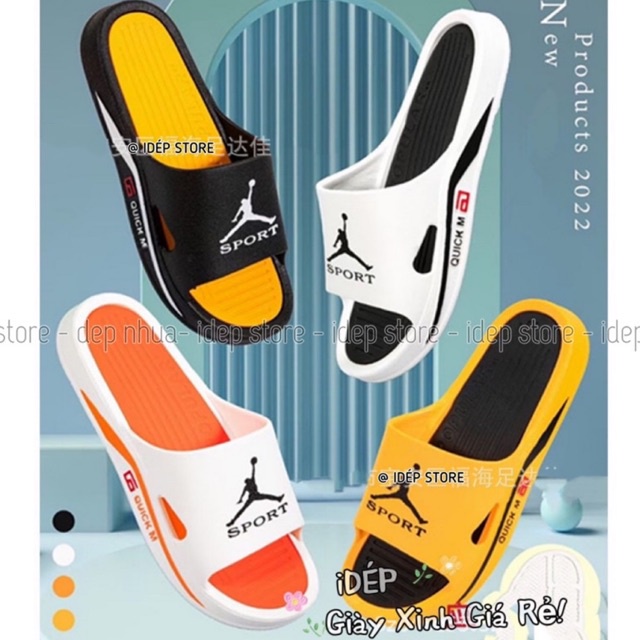 Dép quai ngang Unisex Jordan Sport Đúc nguyên khối thể thao nam nữ | Shopee Việt Nam