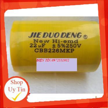 TỤ PHÂN TẦN 2.2MF 250V VÀNG TRÒN - GIÁ 5 CÁI - TỤ LOA TRUNG TỤ LOA MID TỤ PHÂN TẦN LOA MID ...