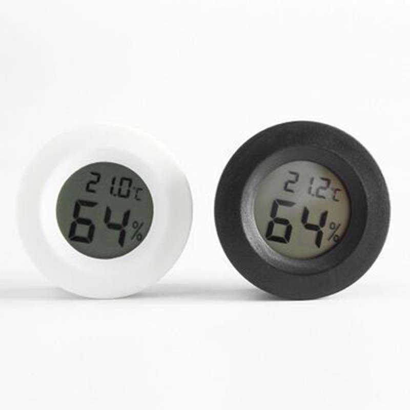 Round Embedded Digital Thermometer Hygrometer ℃/℉ Electronic ...