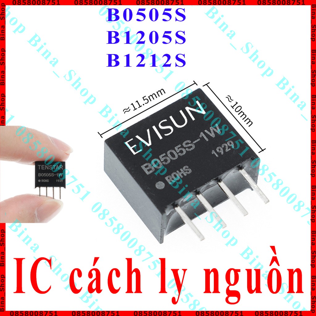 IC cách ly nguồn B0505S/B1212S/B1205S/B2405S/B0512S, module nguồn cách ...